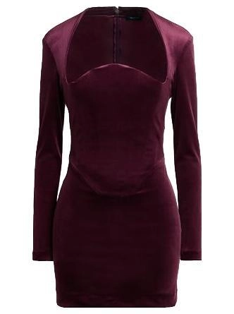 MUGLER Mini Dress Size Polyester, Elastane - Red
