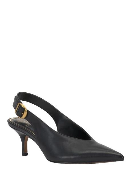 Vince Camuto Talmie Faux Leather Slingback Pump - Black