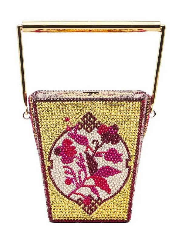 Judith Leiber Take Out Box Embellished Clutch - Multicoloured