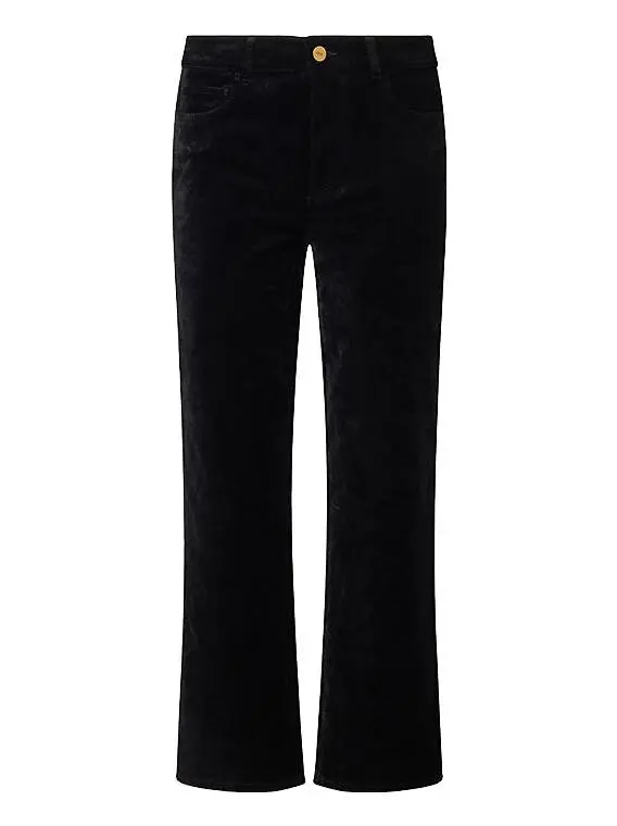 Paige Mason Ankle Cropped Stretch-denim Jeans - Black
