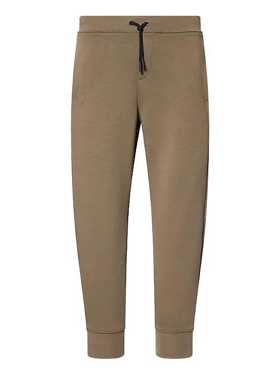 On Focus Tech Straight-leg Cott-jersey Jogging Bottoms - Bark