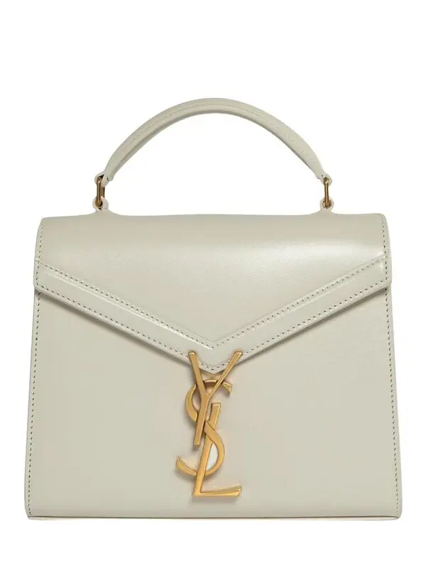 Saint Laurent Cassandra Mini Top Handle Bag 'blanc Vintage - White