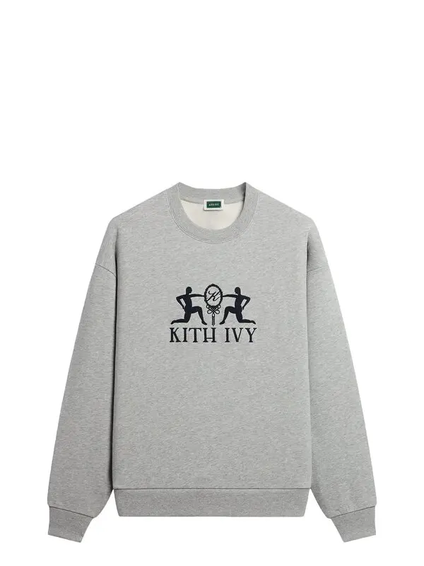 Kith Ivy Emblem Vintage Crewneck 'cool Heather - Grey