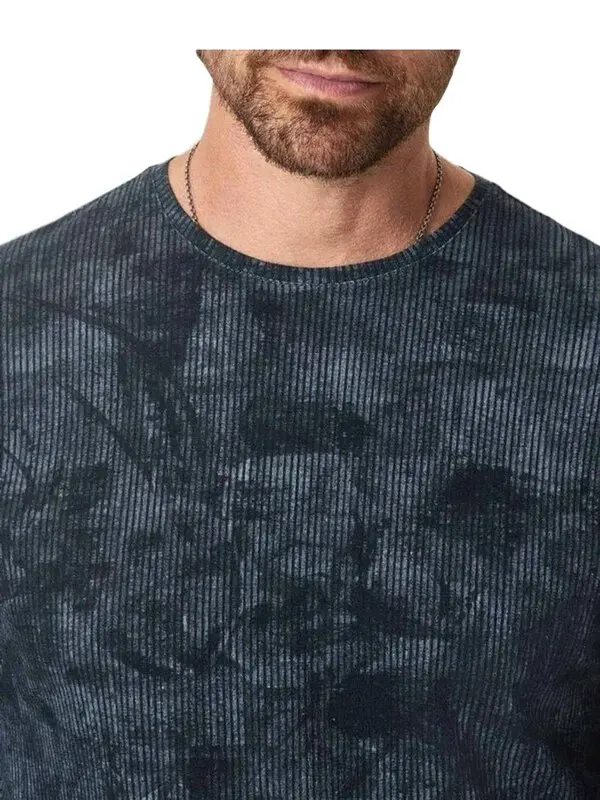 John Varvatos Apos;s Parson Long-sleeve Printed Cotton Top - Navy