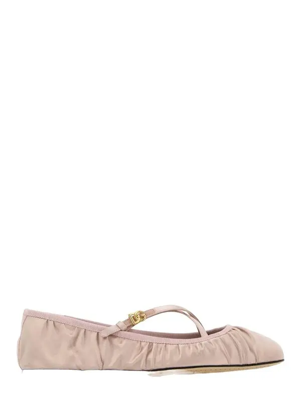 Dolce & Gabbana Vally Satin Ballerinas For - Pink