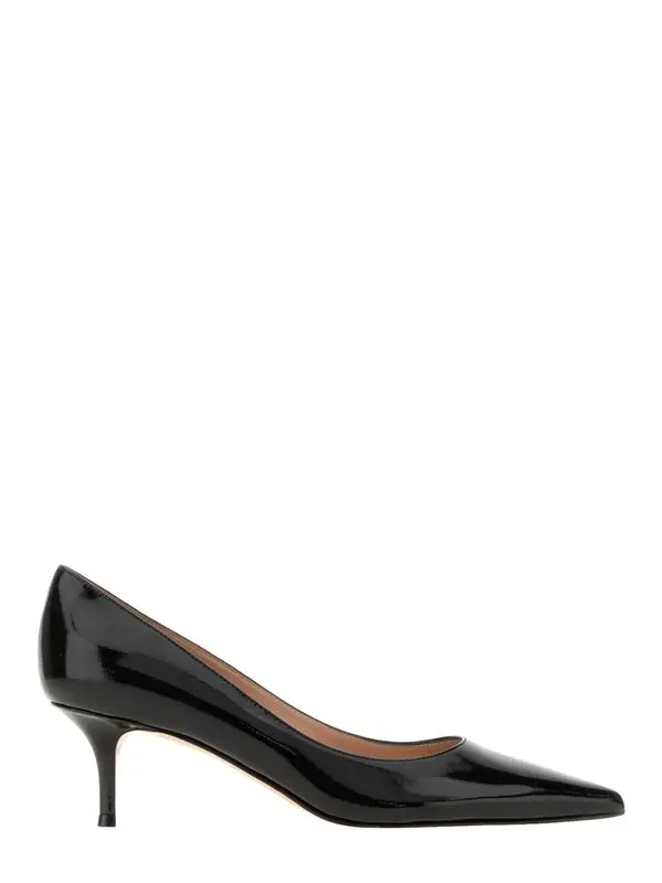 GIANVITO ROSSI 55 Mini Leather Pumps - Black