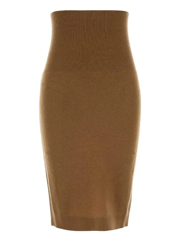 Stella McCartney Wool Mini Skirt - Camel