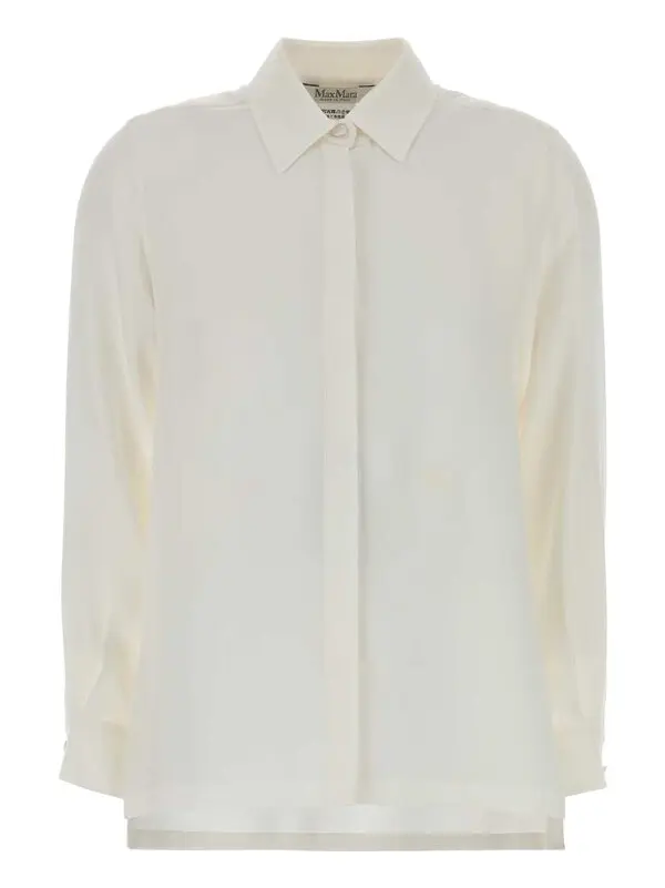 Max Mara Geranio Silk Shirt - White