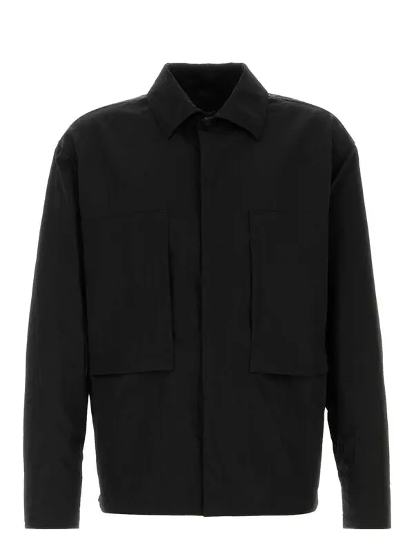 Herno Nylon Windbreaker Jacket - Black