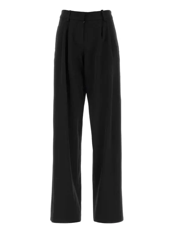 Isabel Marant Étoile Wool Lyda Palazzo Pants - Black
