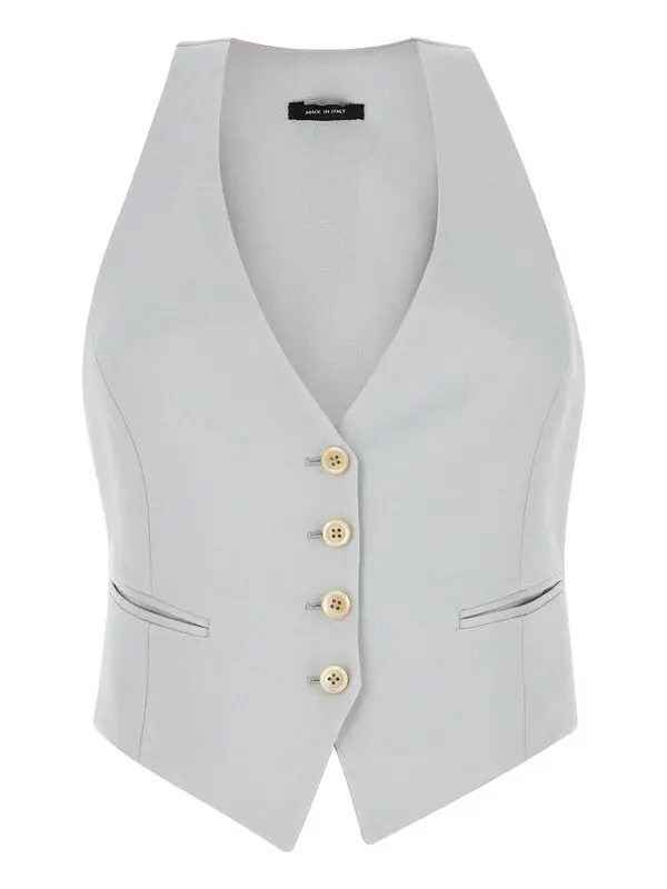 TOM FORD Wide-leg Tuxedo Tailored Pants - Lightgrey