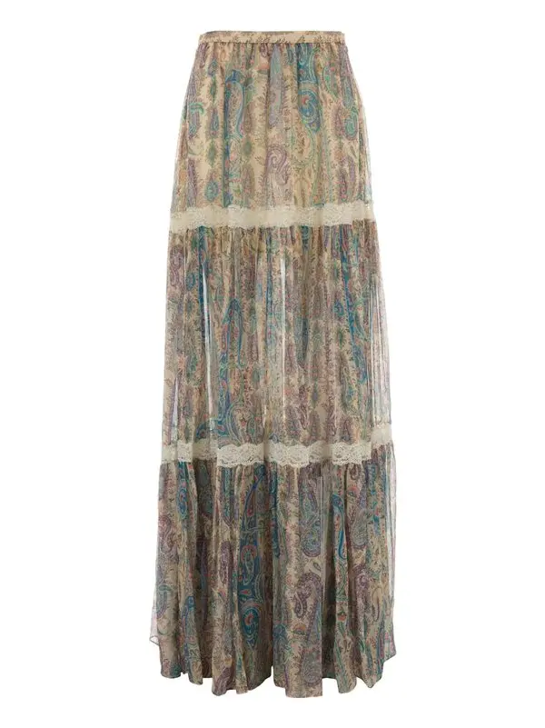 Etro Silk Crepe Mini Skirt - Printed