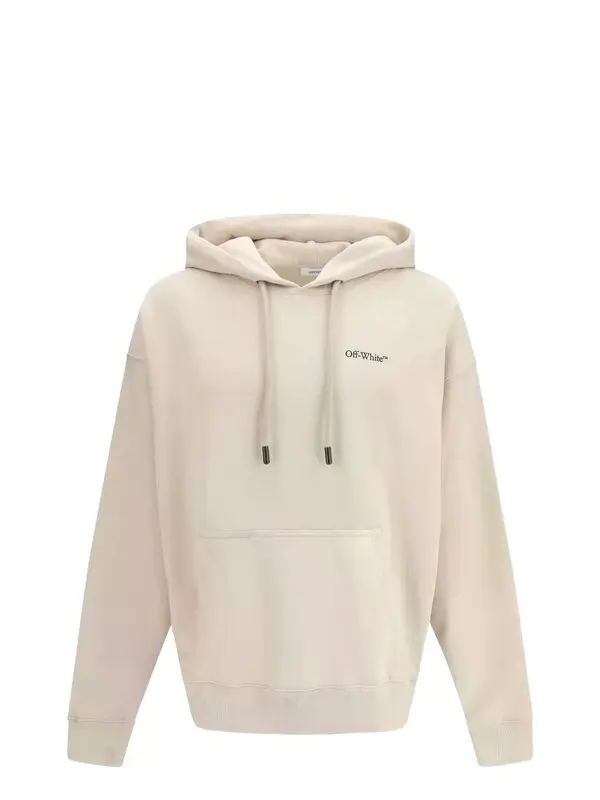 Off-White Arrows Logo-print Hoodie - Neutrals