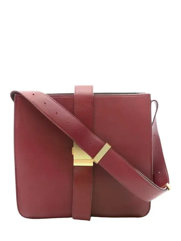 Bottega Veneta 2010s Marie Buckle Shoulder Bag - Red