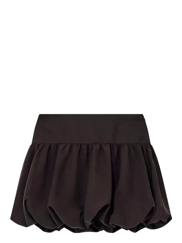 Armani Exchange Gathered Bubble-hem Mini Skirt - Brown