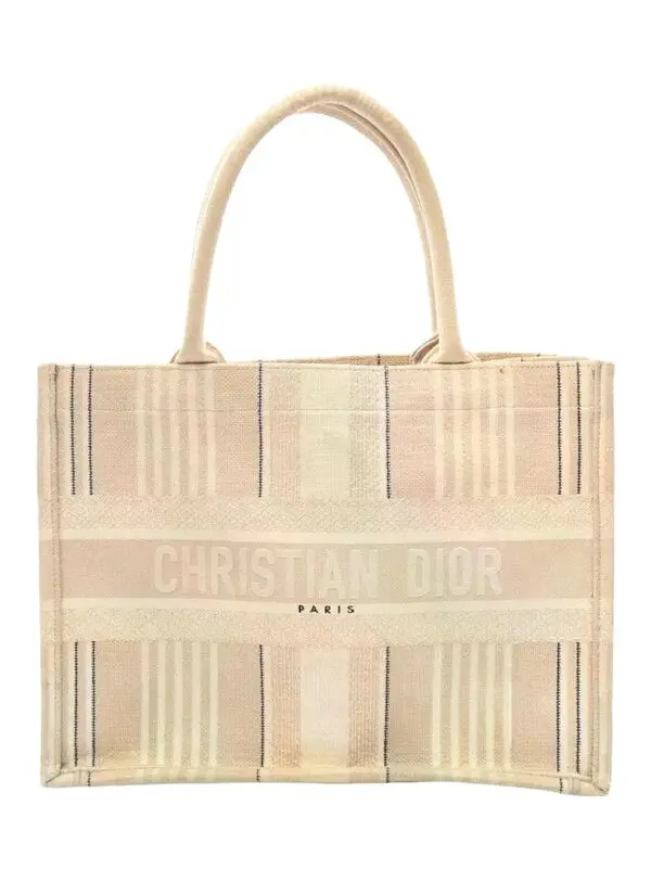 Dior 2000s Medium Book Tote Bag - Neutrals
