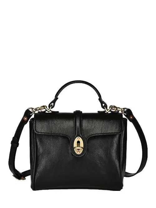 OLD TREND Laurel Heritage Genuine Leather Satchel - Black