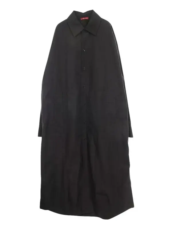 Gucci 2010s Embossed-logo Coat - Black