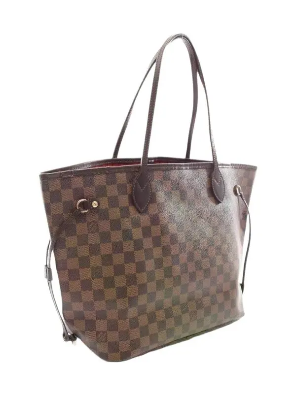 LOUIS VUITTON 2008 Mm Neverfull Damier Ebene Tote Bag - Brown