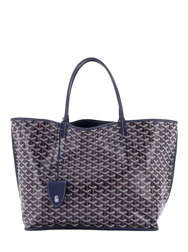 Goyard Gm Anjou Reversible Tote Coated Canvas - Navy Blue