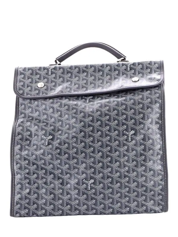 Goyard Saint Leger Briefcase Backpack Coated Canvas - Gray