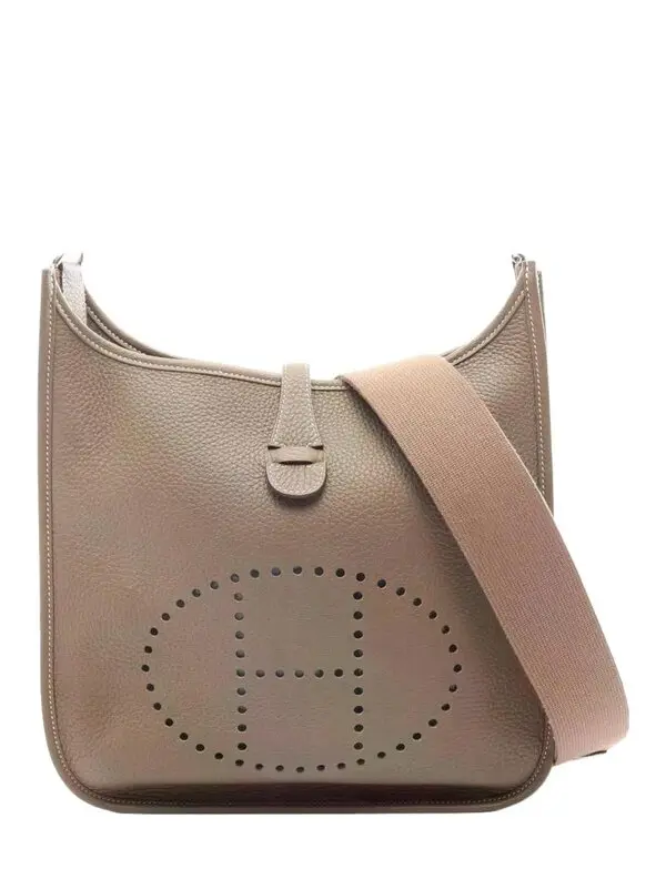 Hermès 2025 Pm Evelyne 3 Troyes Shoulder Bag - Taupe