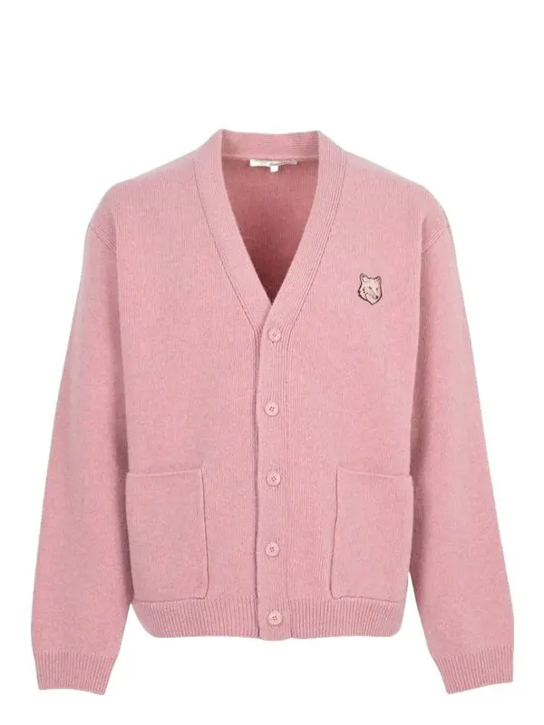 Maison Kitsuné Button-up Cardigan - Pink