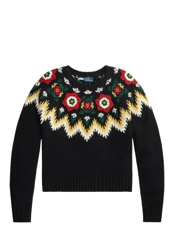 Polo Ralph Lauren Blended Long-sleeved Crew Neck Sweater - Multicolor