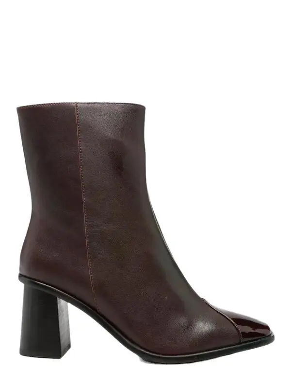 GIOSEPPO Square-toe Ankle Boots - Red