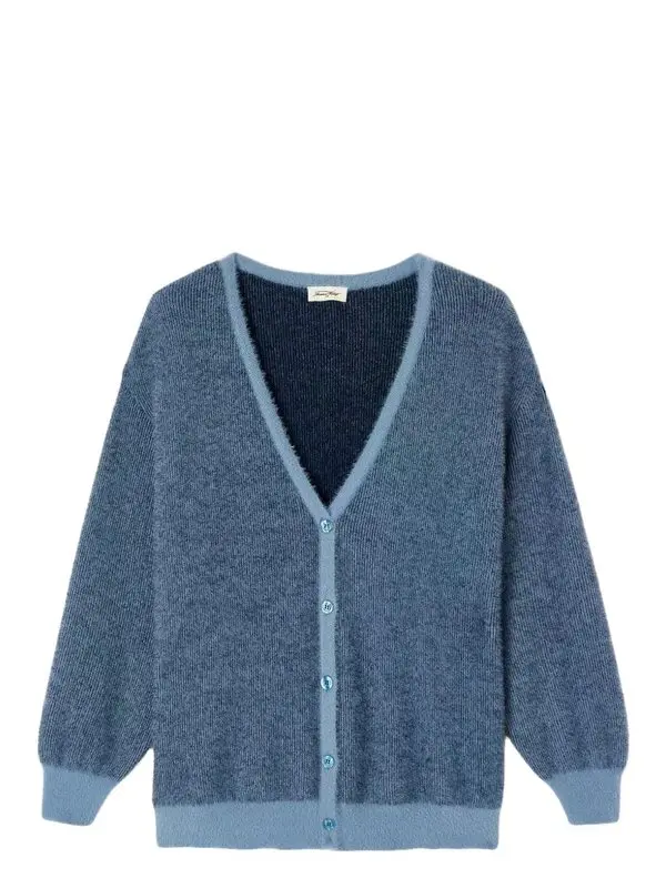 American Vintage Sapowood V-neck Cardigan - Blue