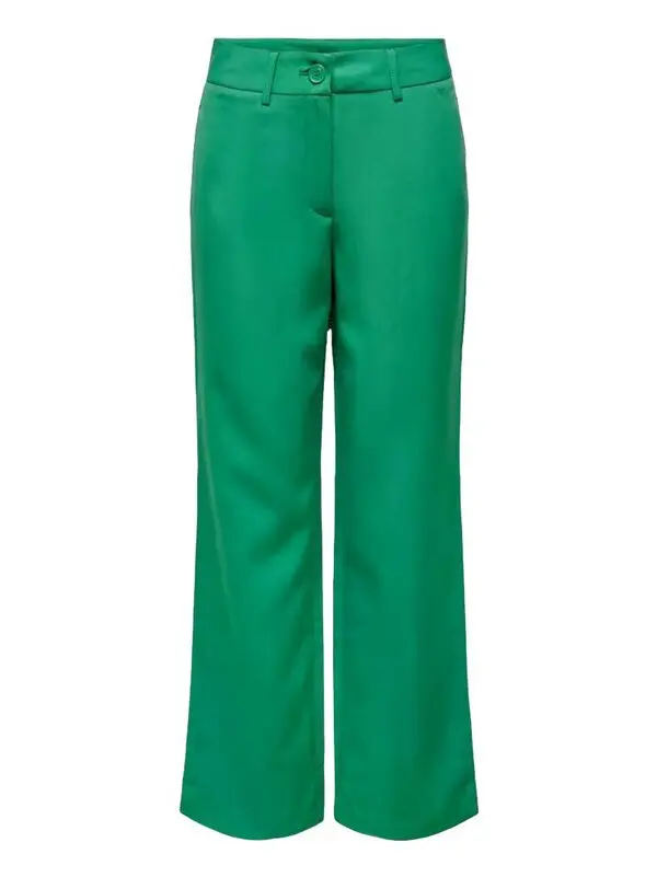 Only Ava Straight-leg Trousers - Green