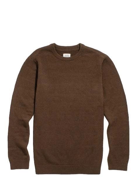 Bridge & Burn Calder Recycled Cotton Blend Sweater - Walnut