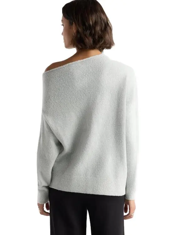 Modern Citizen Iris Off-shoulder Sweater - Grey