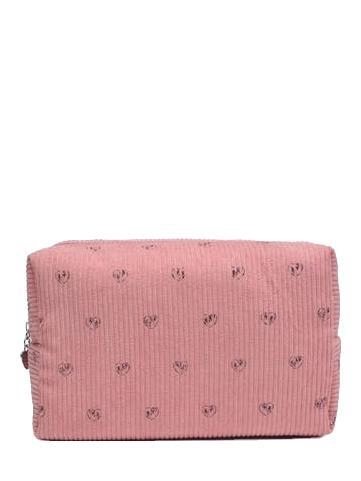 URBAN ESSENTIALS Cozy Crushcorduroy Cosmetic & Travel Organizer Pouch - Blush