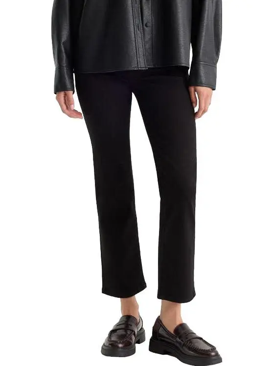 Good American Always Fit Good Leg Straight Leg Jeans - Black001