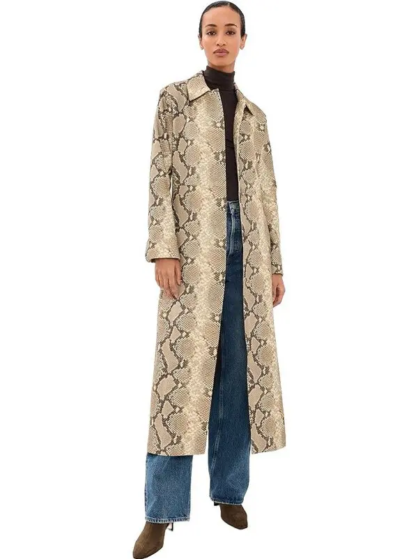 Cult Gaia Sera Coat - Faded Python