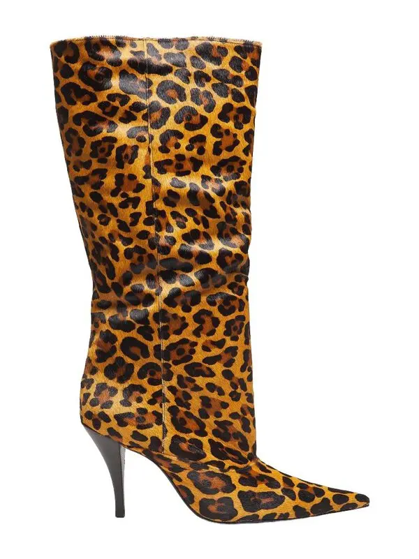 Schutz Rudy Printed Calf Hair Boots - Leopard