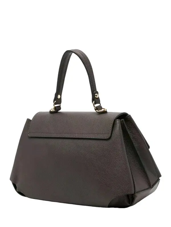 MARC ELLIS Spency Grainy Leather Shoulder Bag - Brown