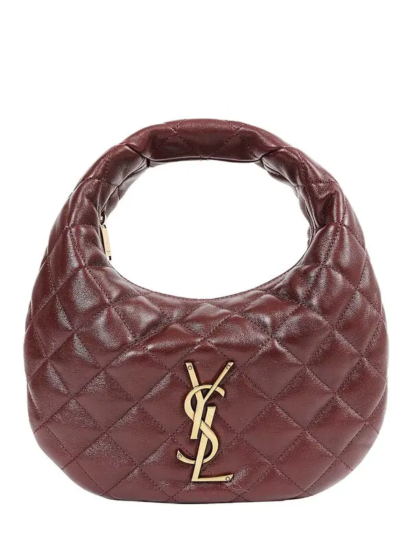 Saint Laurent Icarino Quilted Nappa Bag - Red