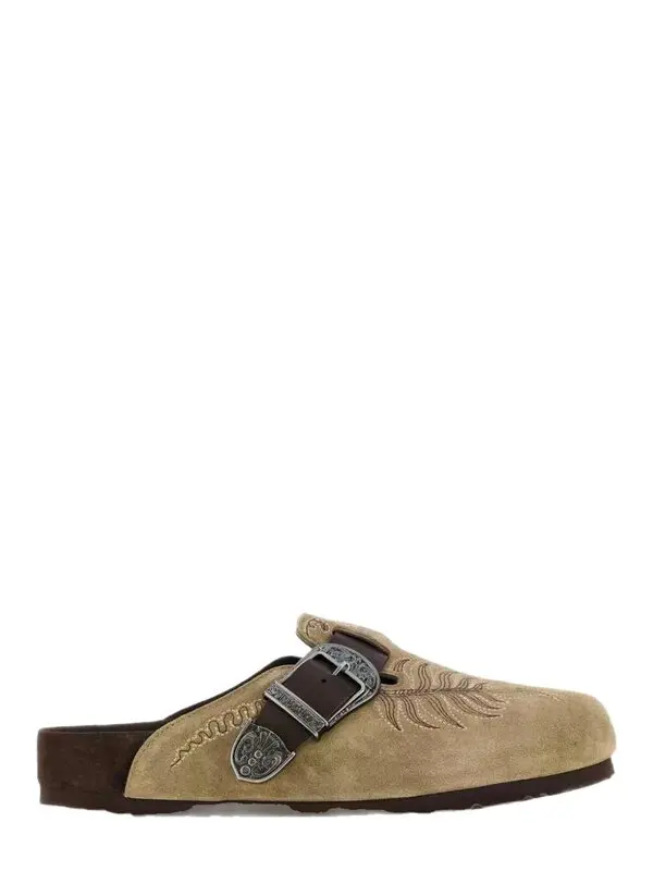 BIRKENSTOCK Etro Boston Embroidery Mules - Neutrals