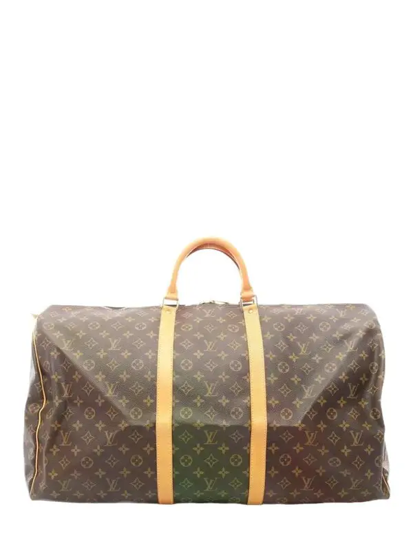 LOUIS VUITTON 2000 60 Keepall Boston Monogram Holdall - Brown