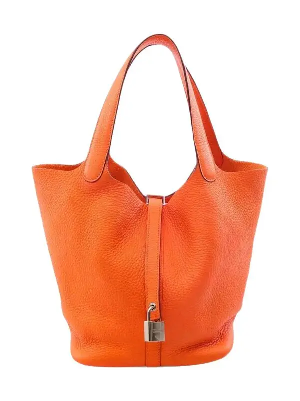 Hermès 2025 Mm Picotin Lock Tote Bag - Orange