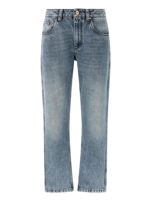 Brunello Cucinelli Monile' Denim Jeans - Blue