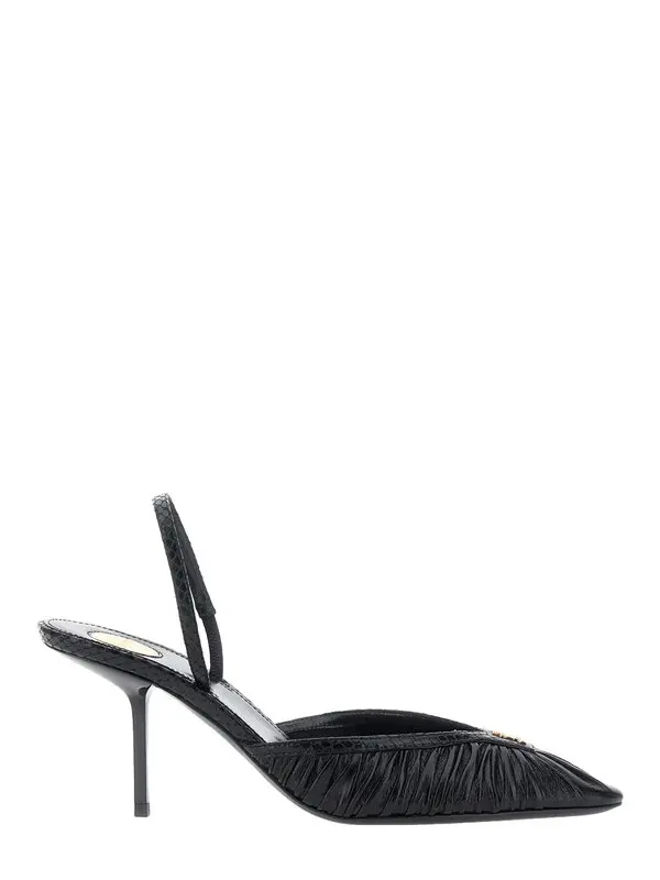 Saint Laurent Folie 75 Slingback Pump Embossed Python - Multicolor