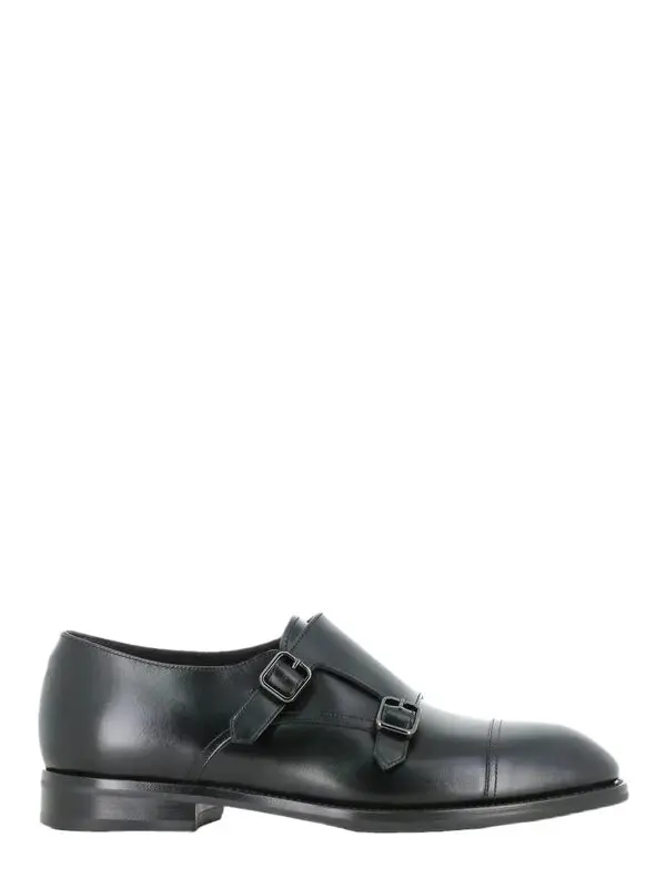 Santoni Double-strap Monk Shoes - Black