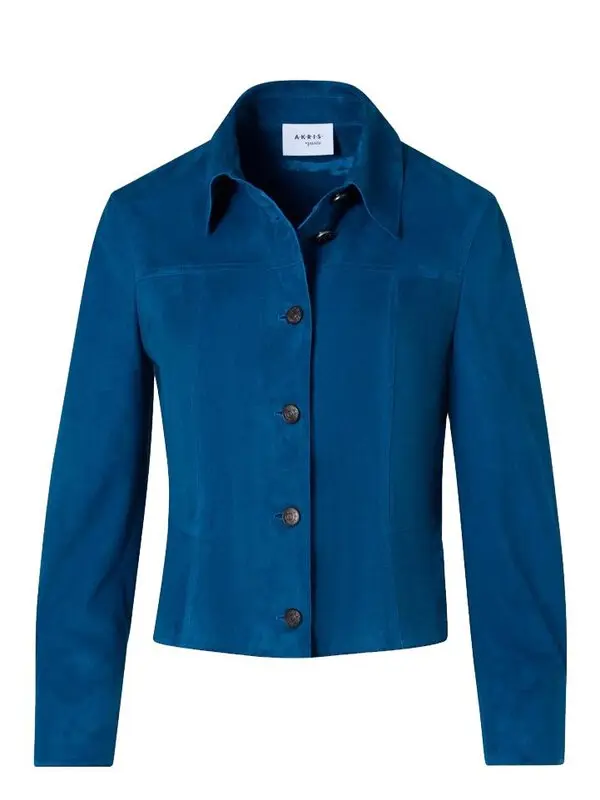 Akris Suede Crop Jacket - Uranus