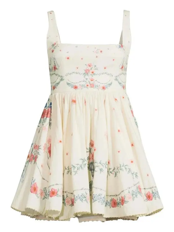 Agua Bendita Hierbabuena Mosqueta Floral Minidress - Multicolor