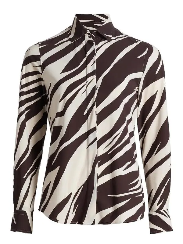 Chiara Boni La Petite Robe Rosyna Zebra-stripedjersey Shirt - Marlene