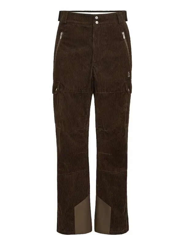 Brunello Cucinelli Cotton Corduroy Mountain Trousers With Thermore Padding - Brown