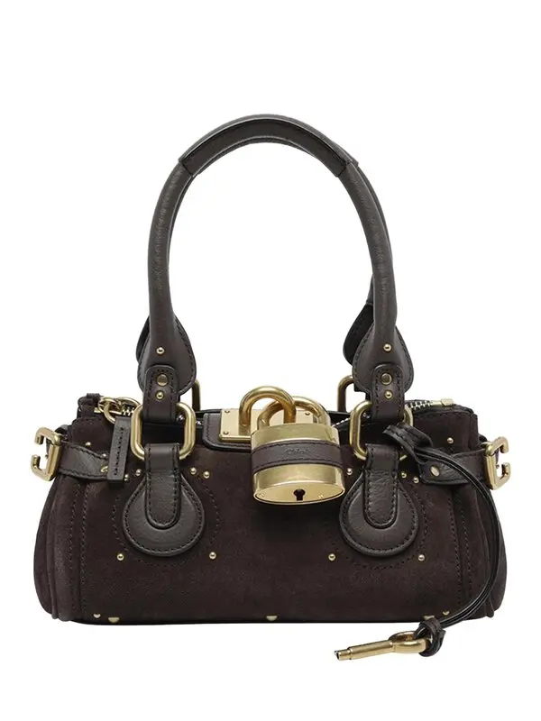 Chloé Mini Leather Crossbody Wallet With Zip Closure, Calf Leather, Italian Made - Marrone